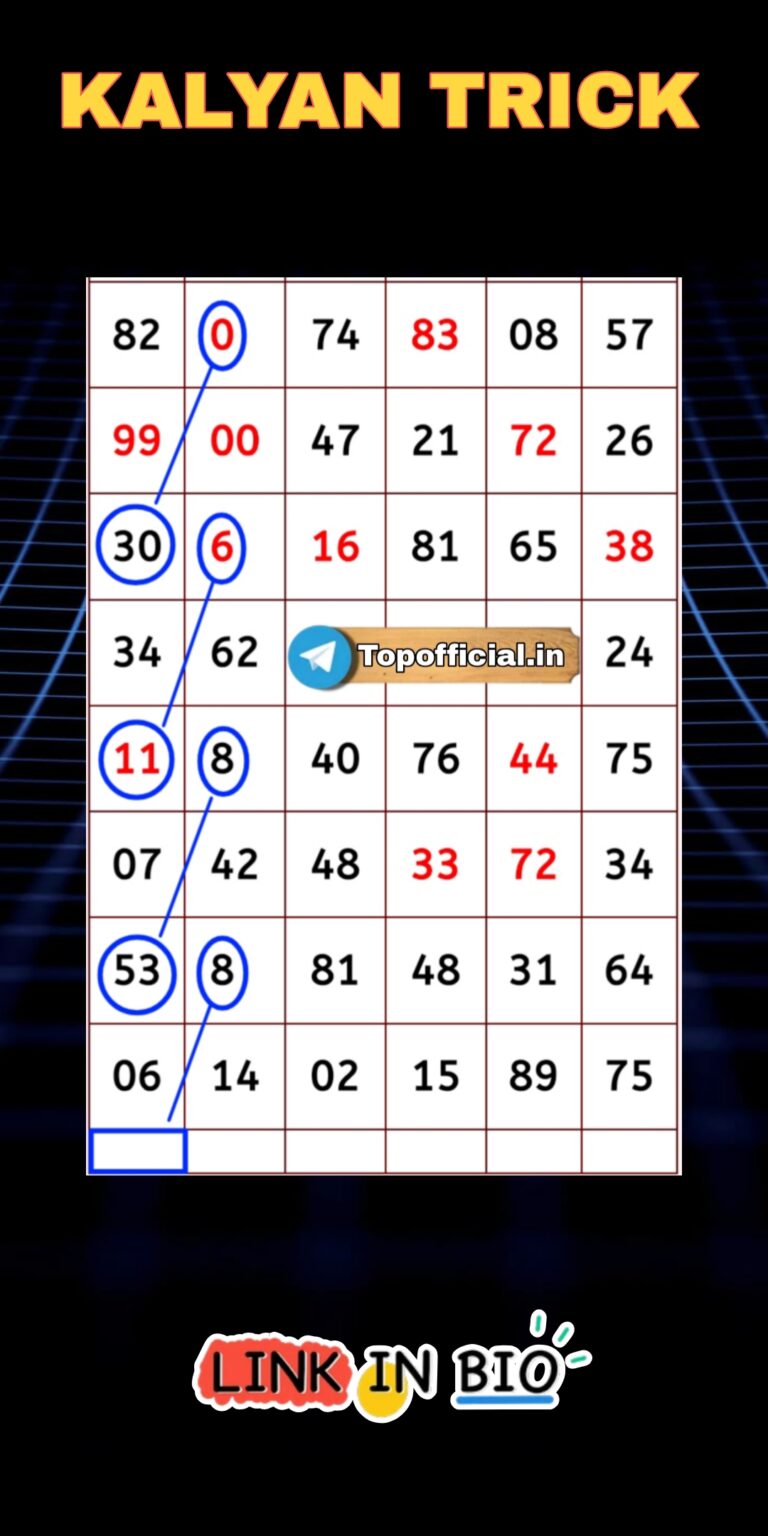 Top Official Matka Final Ank Chart – Live Satta Result, Fast Updates ...